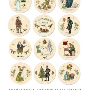 Dickens Christmas Carol Ornament From Original Artwork, Choose From 12 ...