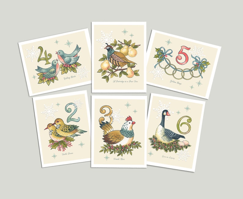 Dickens Christmas Carol Cards, Scrooge Cards, Set of 6, Victorian ...