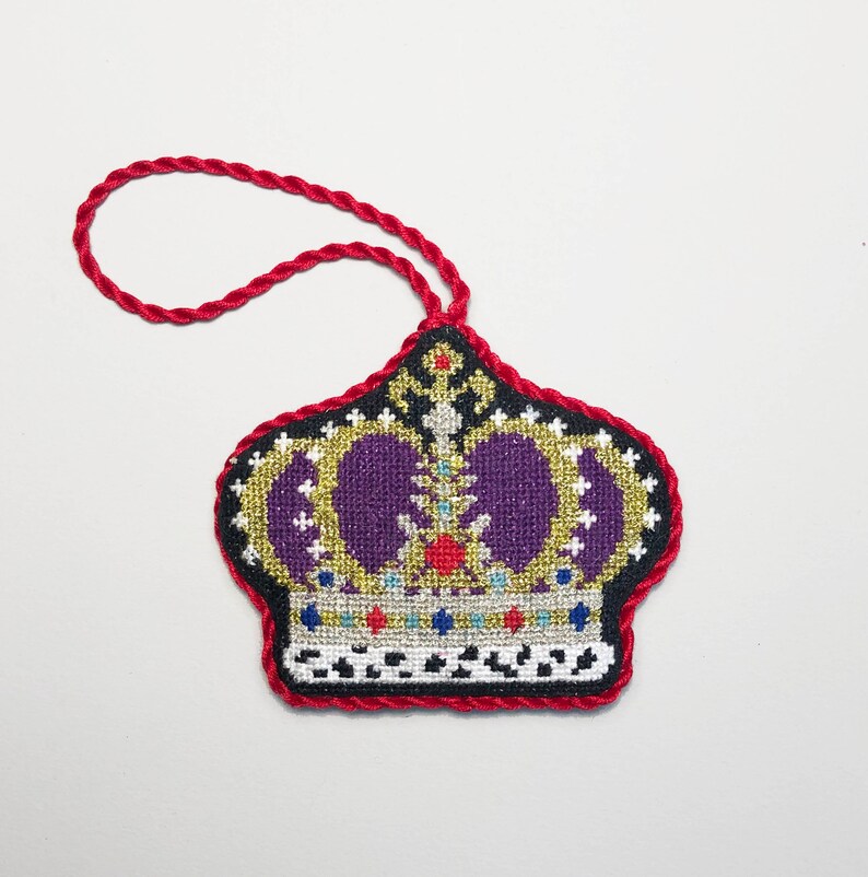 King's Crown Cross-stitch Pattern - Crown Ornament - Counted Cross ...