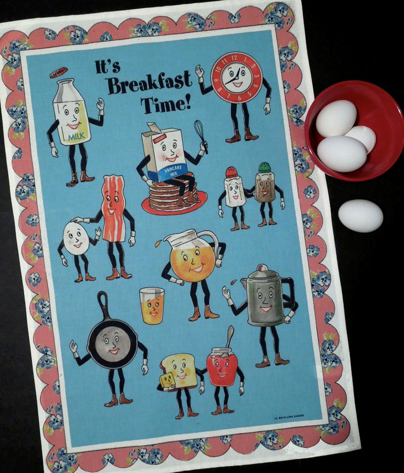 Retro Food Coasters Retro Breakfast Coaster Set Vintage | Etsy