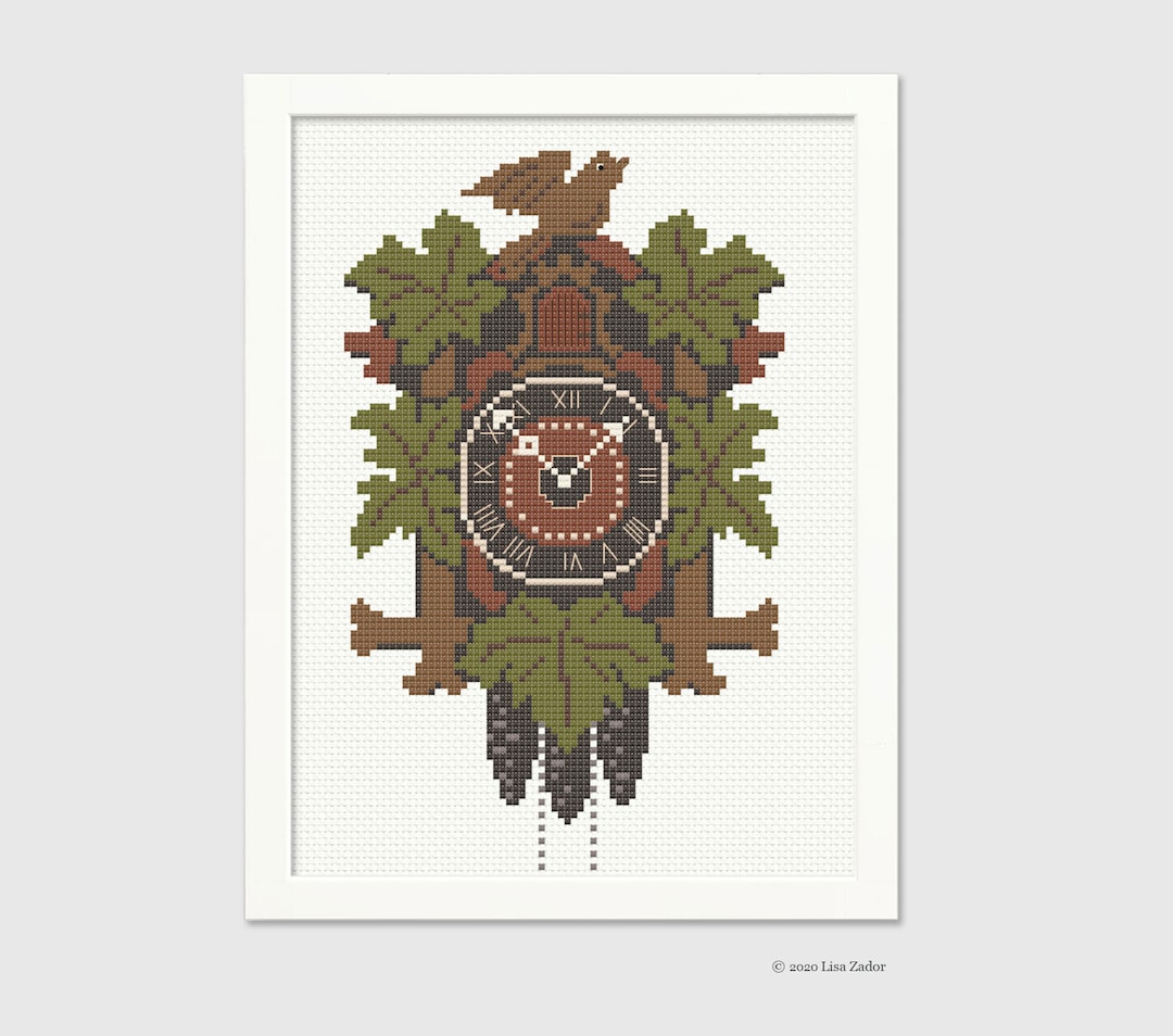 Cuckoo Clock Carved Style - Cross-stitch Pattern - Ornament - PDF ...