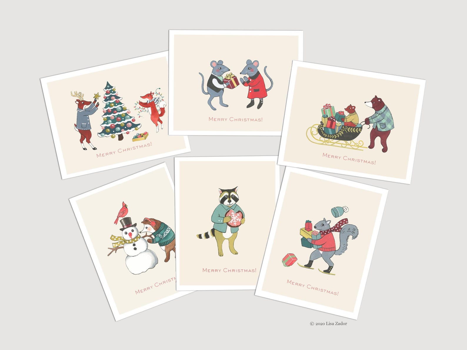 Dickens Christmas Carol Cards, Scrooge Cards, Set of 6, Victorian ...