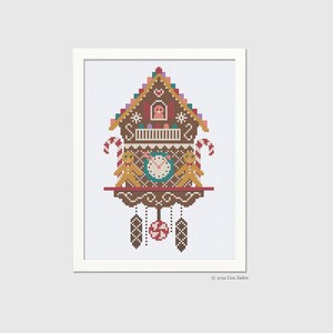 Cuckoo Clock Ornament Cross-stitch Pattern Chalet Style PDF Digital ...