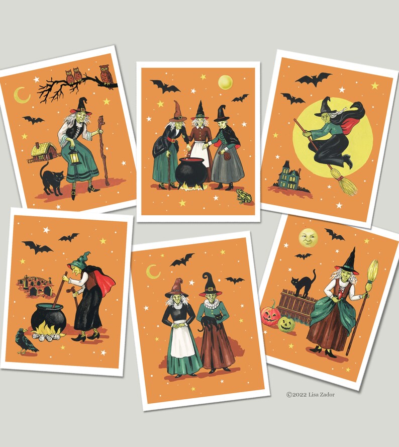 Dancing Skeleton Cards Retro Halloween Cards Vintage - Etsy