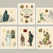 Scrooge Christmas Carol Print From Original Artwork With Ghosts of ...