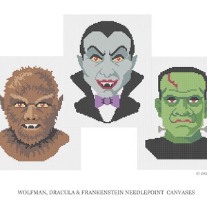 Vampire Cross-stitch Pattern Original Design of Dracula Ornament ...