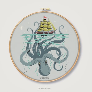 Retro UFO Cross Stitch Pattern - Alien Abduction - Cattle Abduction ...