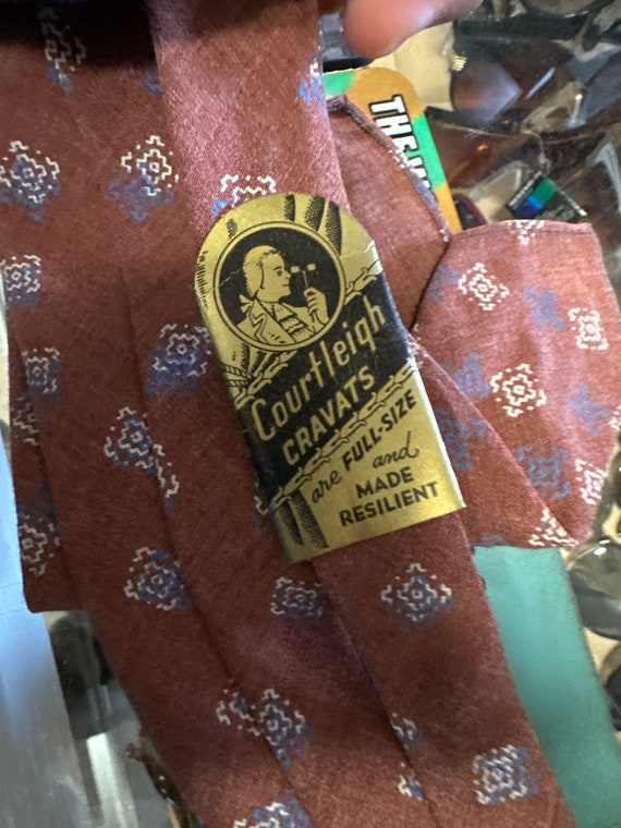 1930s Courtleigh Cravats Men’s Tie - Gem