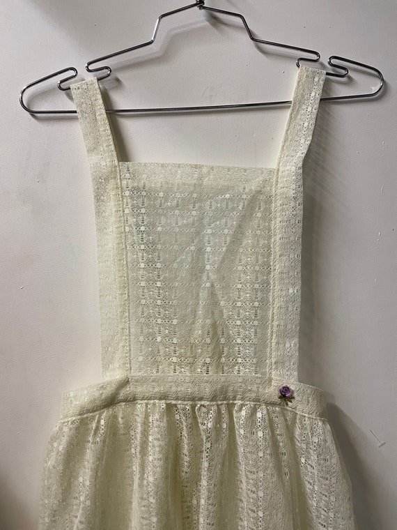 1970s Cream Lace Apron - Gem