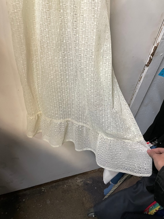 1970s Cream Lace Apron - Gem