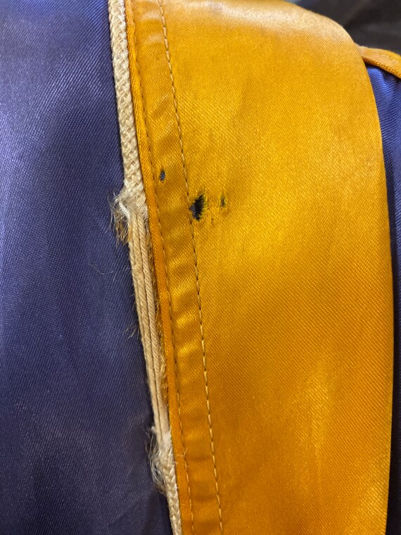 1950s Satin Letterman Jacket School Bomber Varsity - Gem