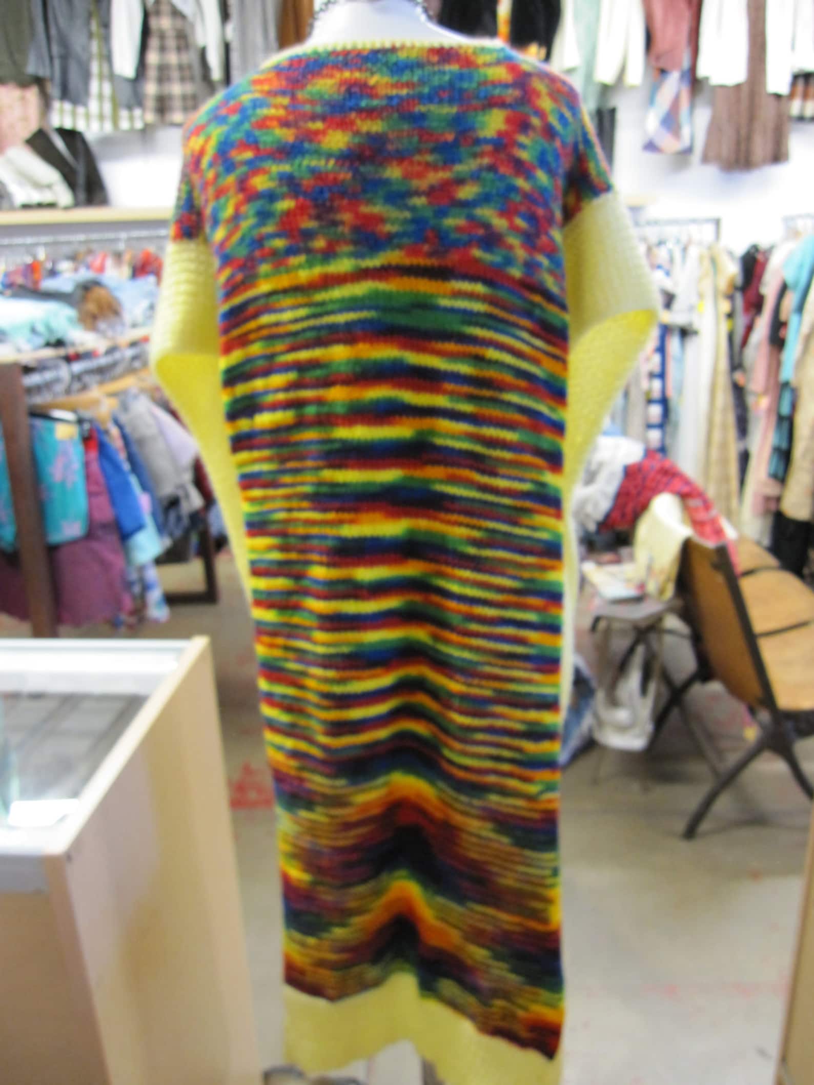 SALE Rainbow Sweater Dress // Psychedelic Clothing // Festival Wear ...