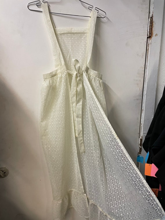 1970s Cream Lace Apron - Gem