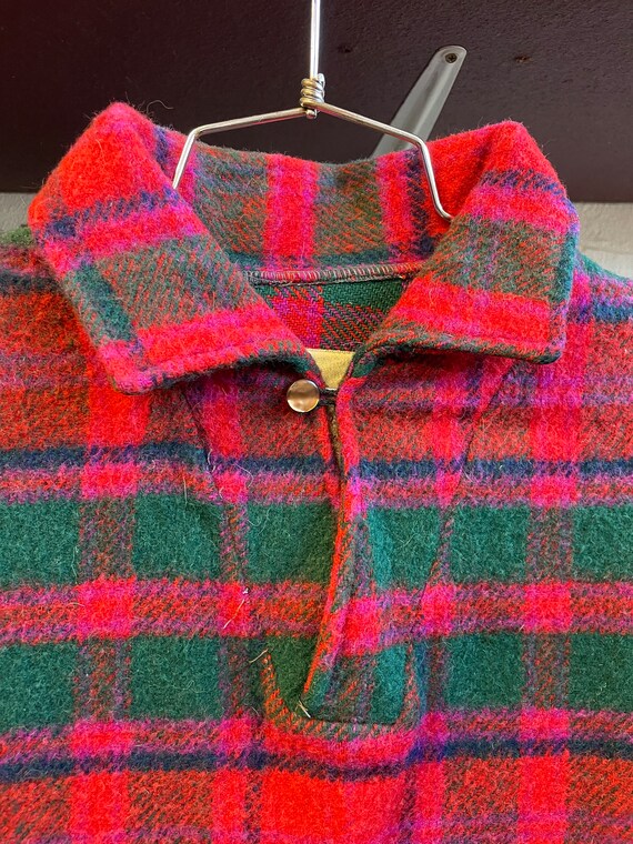 1960s Marlboro Wool Plaid Pullover Sweater - Gem