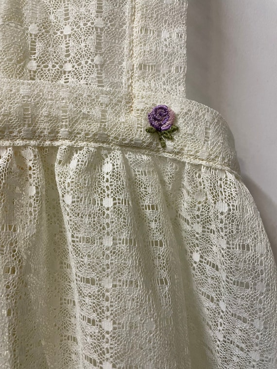 1970s Cream Lace Apron - Gem