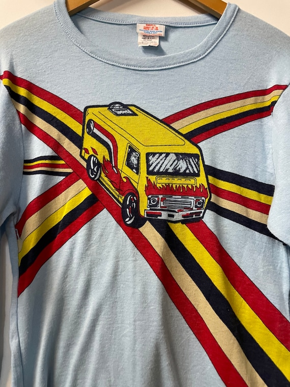 1970s Graphic Long Sleeve Tshirt - Gem