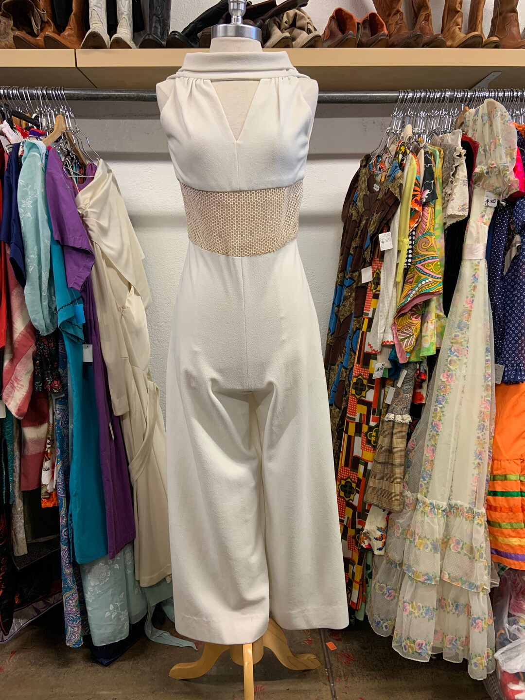 1970s off White Scandal Jumpsuit - Etsy