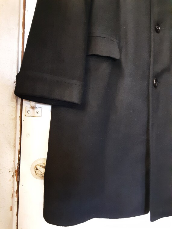 1950s Golden Lancer Black Cashmere Coat - Gem