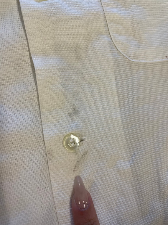 1950s Van Heusen Neck Loop collar Shirt - Gem