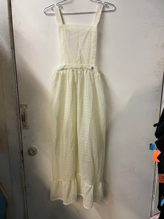 1970s Cream Lace Apron - Gem