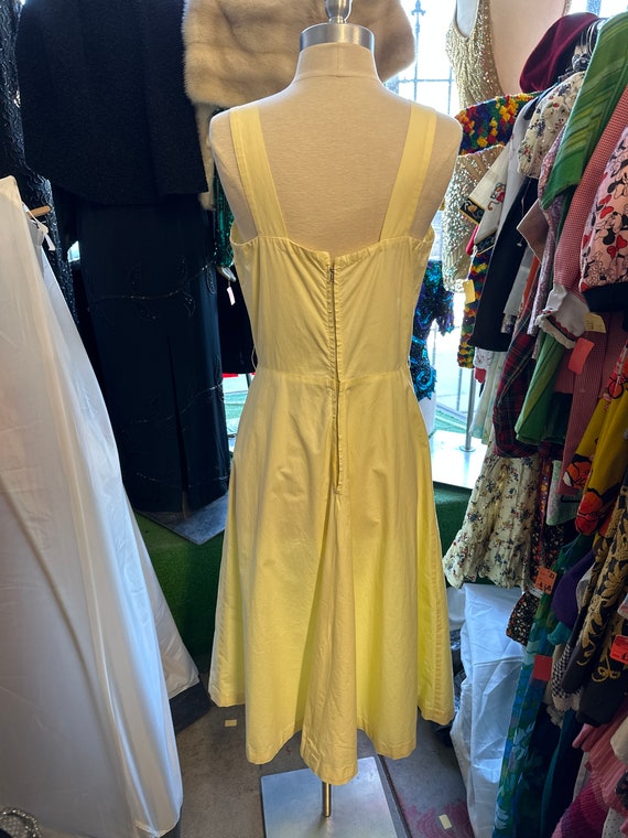 1950s Baby Yellow Day Dress - Gem