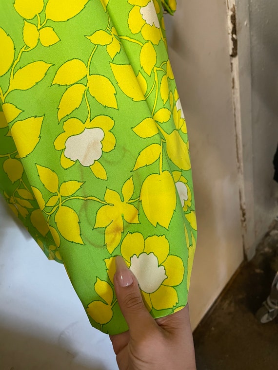 1960s Mod Floral Print Dress - Gem