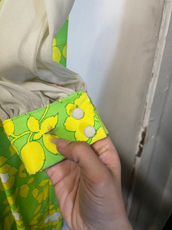 1960s Mod Floral Print Dress - Gem