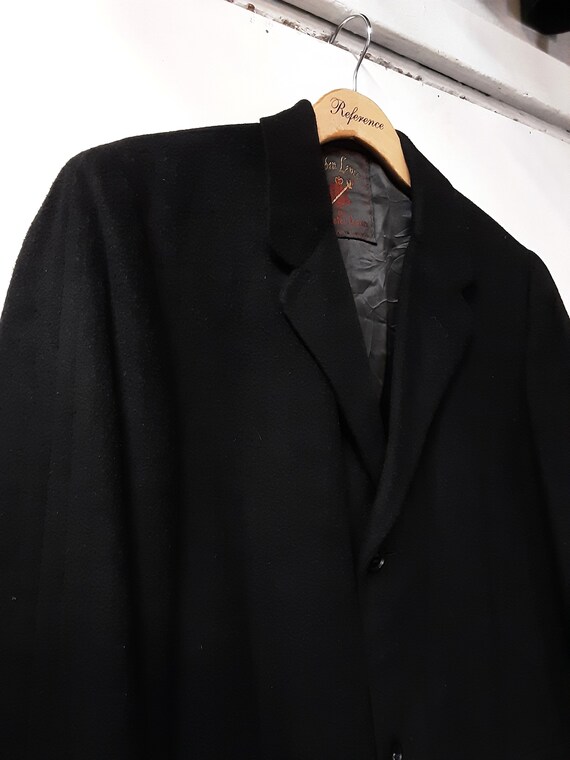 1950s Golden Lancer Black Cashmere Coat - Gem