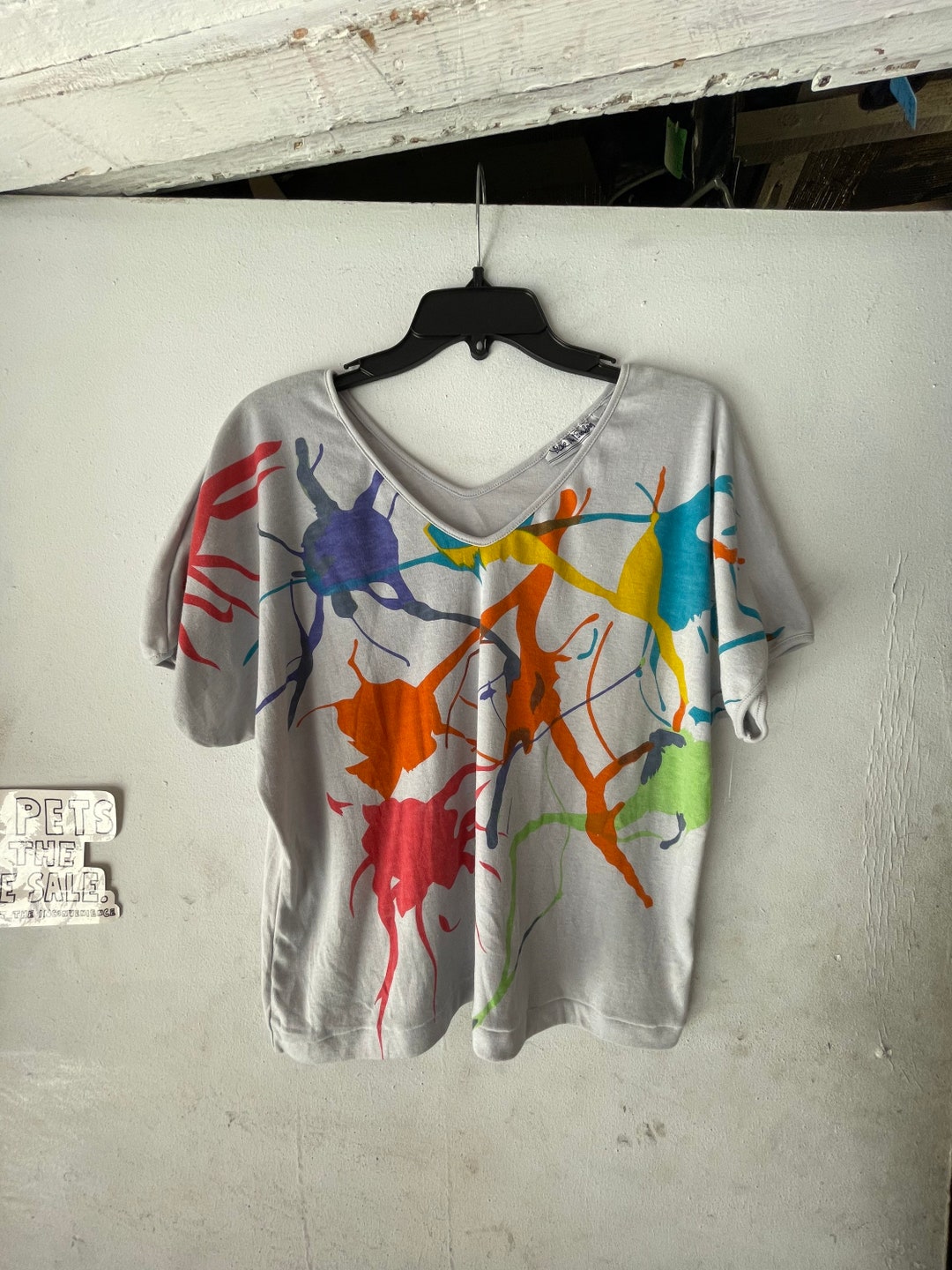 Diane Von Furstenberg Paint Splatter Tee - Etsy