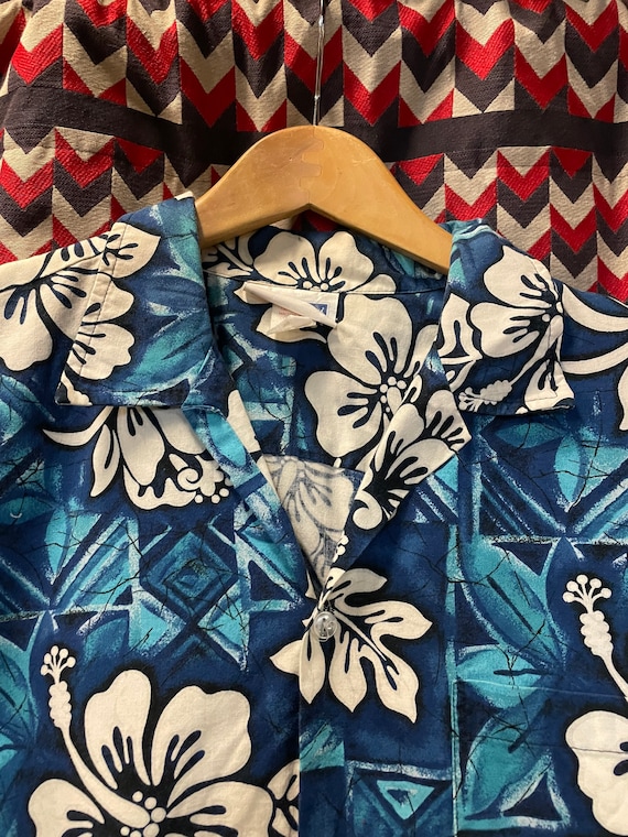 1970s Puanani Hawaii Hawaiian Tiki Shirt - Gem