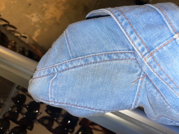 1970s Window Pane Denim Jacket - Gem