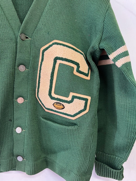100% Wool Varsity Sweater - Gem