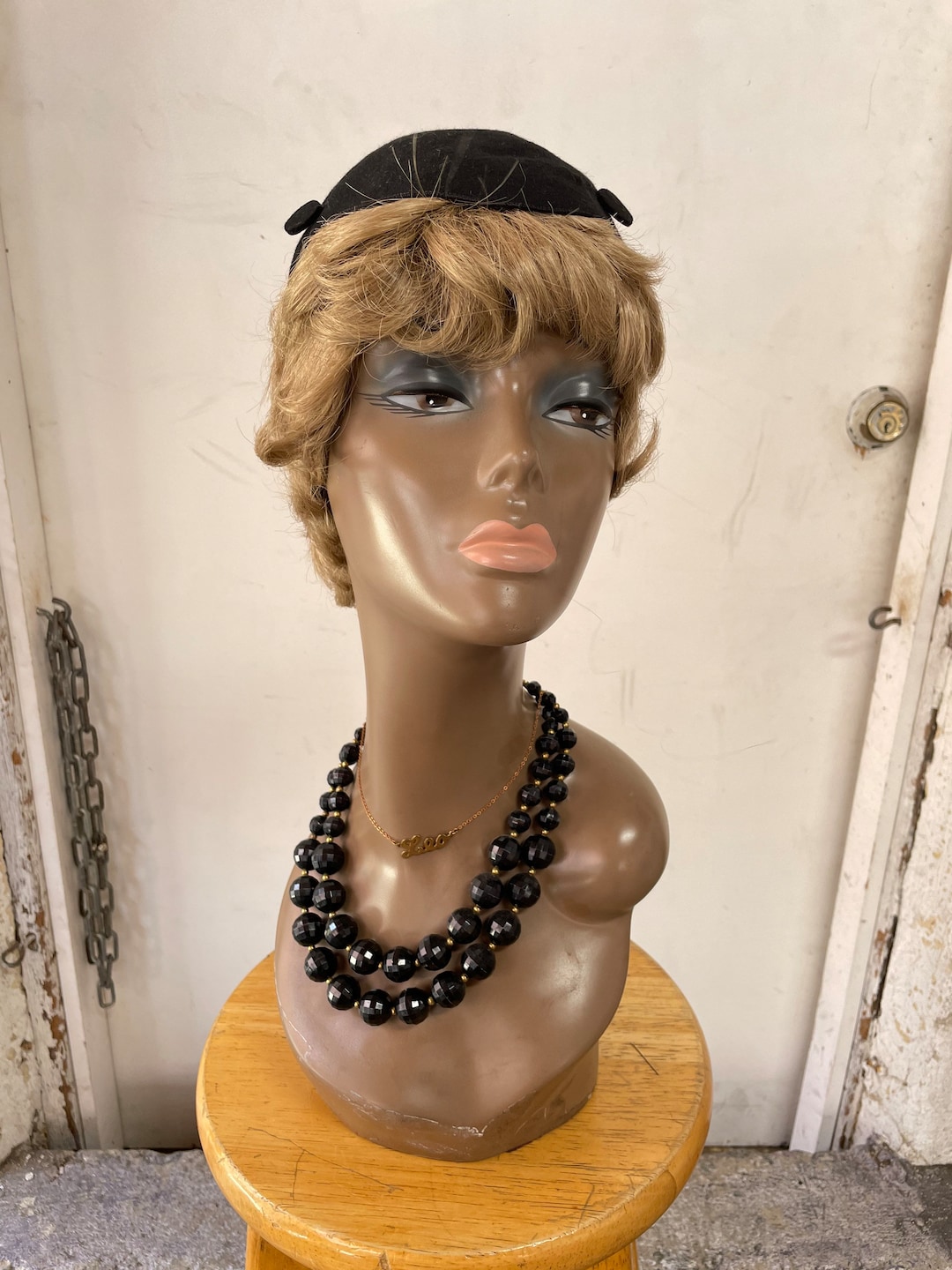 1950s Black Wool Felt Skull Cap - Etsy