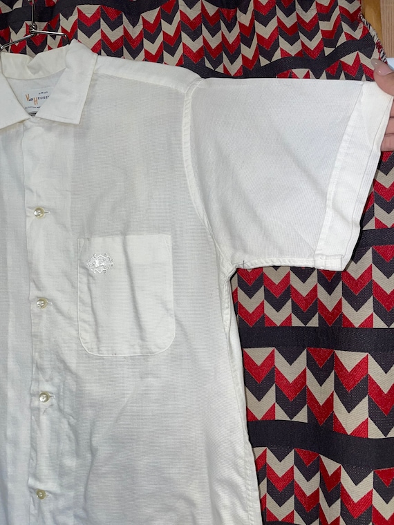 1950s Van Heusen Neck Loop collar Shirt - Gem