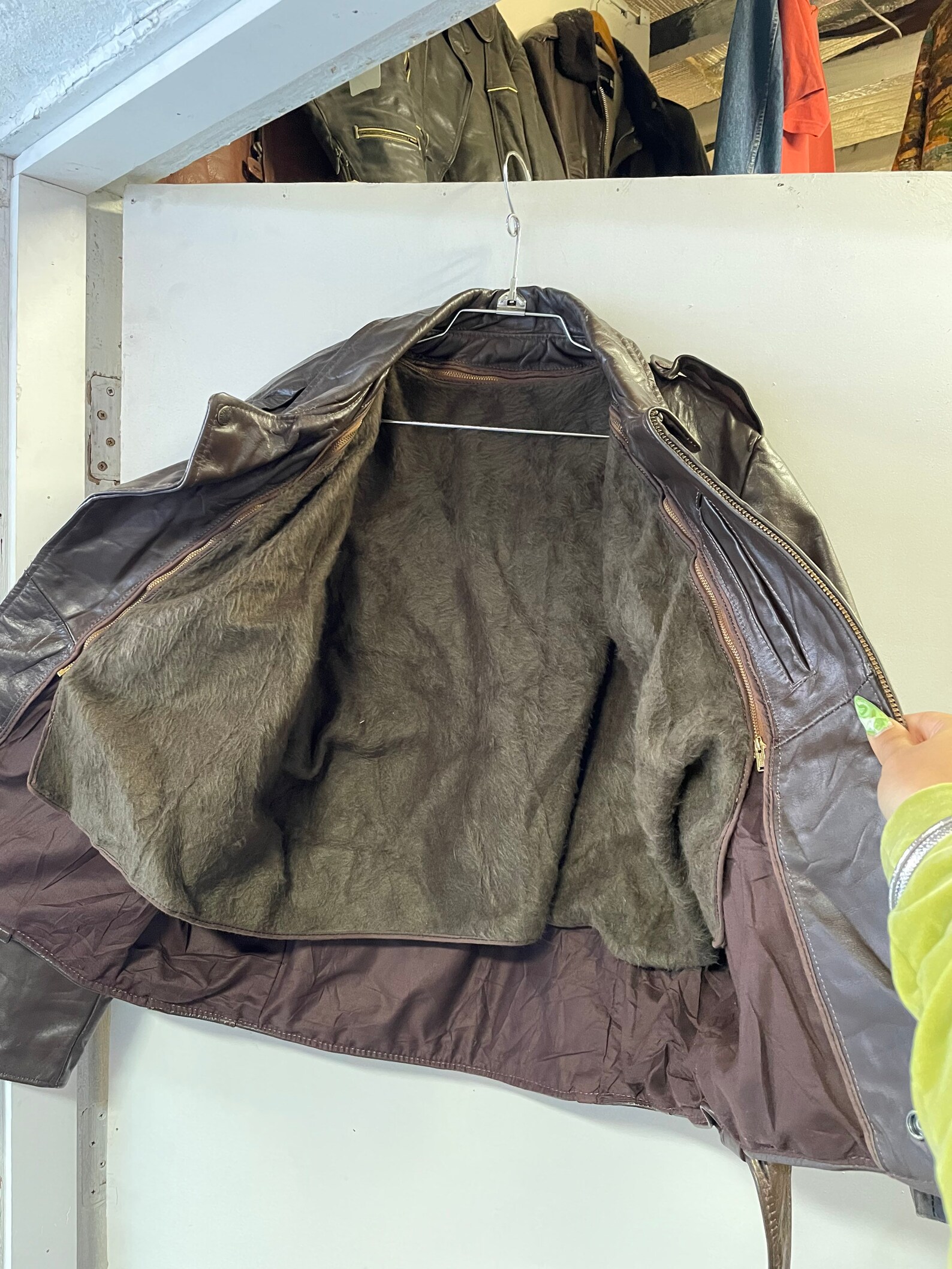 1970s Authentic Brown Leather Jacket - Etsy