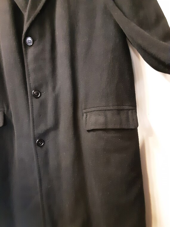 1950s Golden Lancer Black Cashmere Coat - Gem