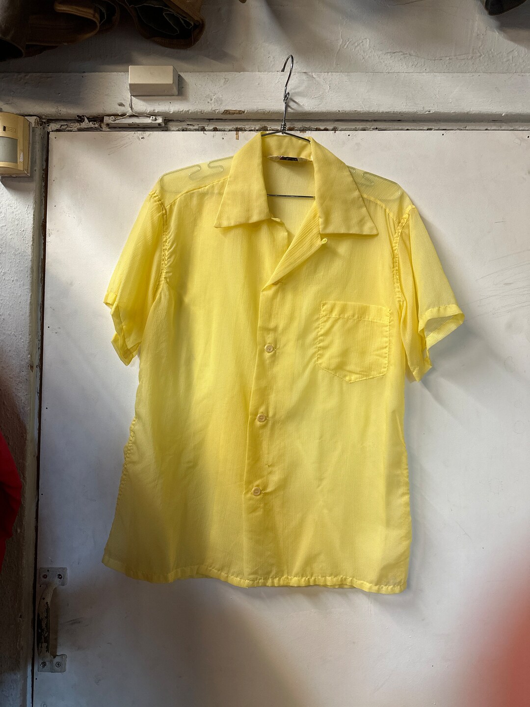 1950s Mens Art Vogue Sheer Nylon Button Down Napkin Shirt - Etsy