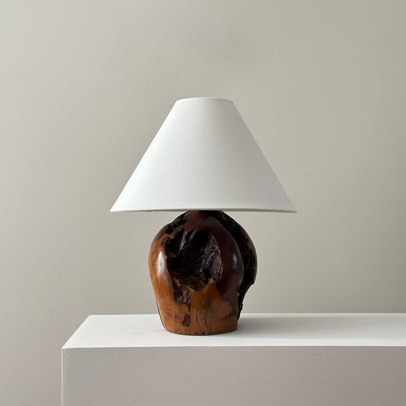 Burl Lamp - Etsy