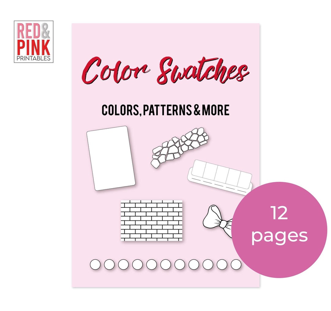 Color Swatches Coloring Book, Coloring Pages, Color Swatches, Print ...
