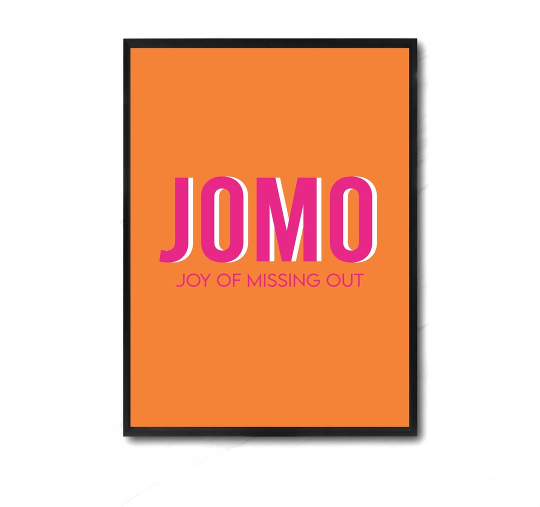 Jomo, Quote Wall Art, Living Room Poster, Bedroom Poster, Kitchen ...