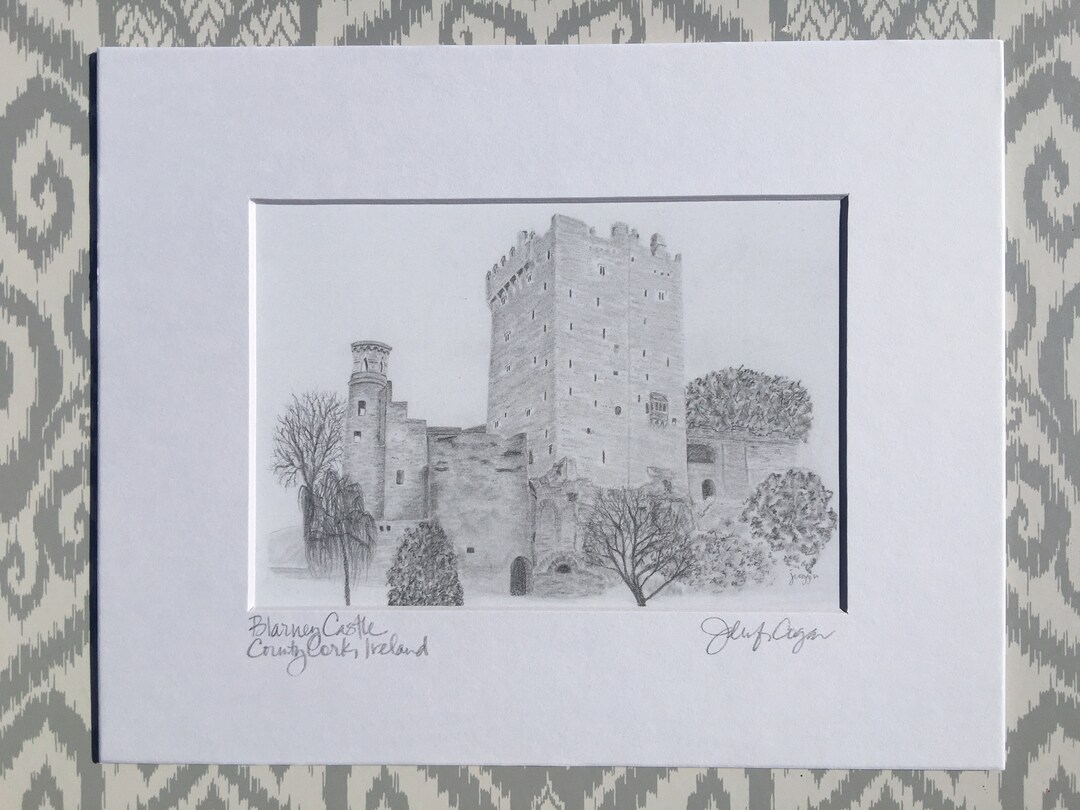 Blarney Castle Matted Print - Etsy