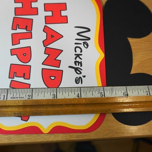 Mickey Mouse Handy Helpers Birthday Sign 5x7, Party Decoration, Mickey ...