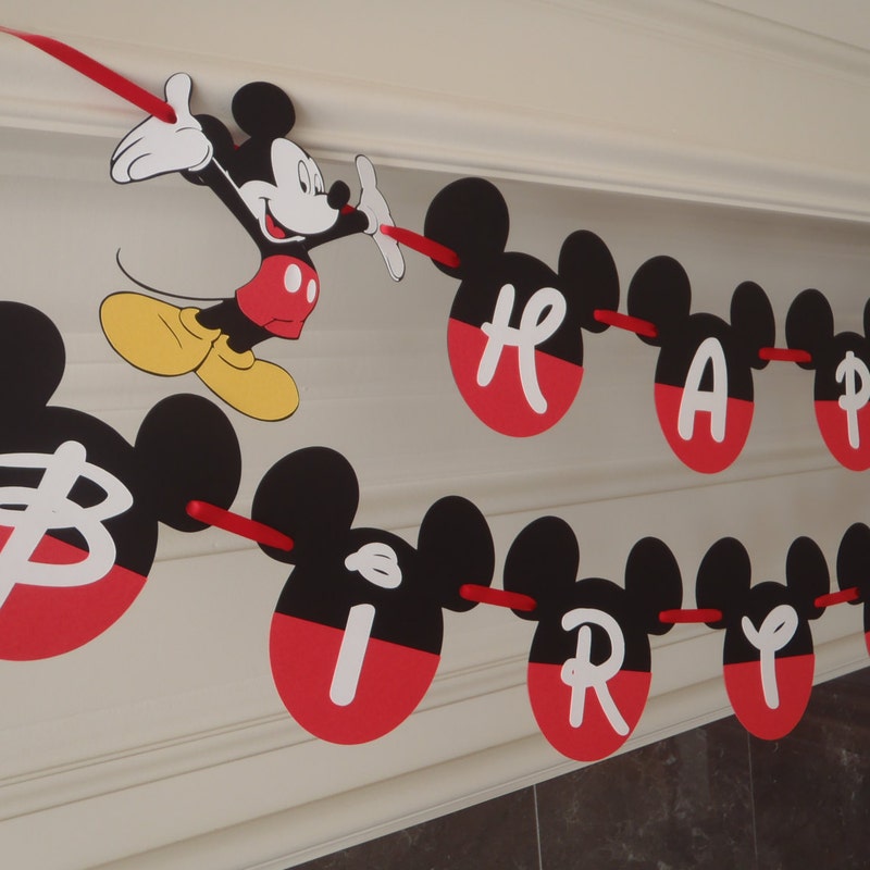 Mickey Mouse Banner - Etsy