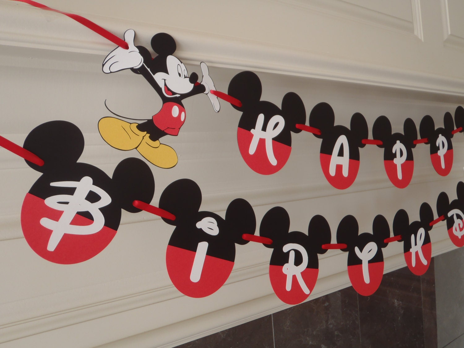 Mickey Mouse Name Banner