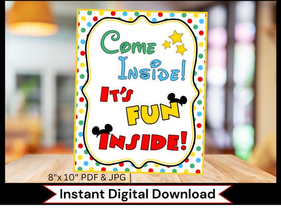 Mickey Mouse Clubhouse Printable Signs