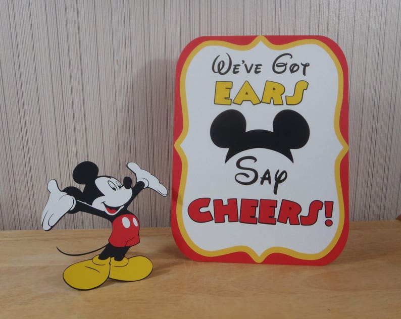 Mickey Mouse Birthday Party Sign Gift Table Sign Party | Etsy