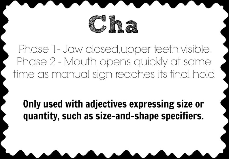 American Sign Language Mouth Morphemes Set of 18 ASL - Etsy