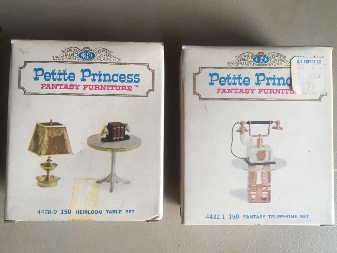 Princess Patti '60s Dollhouse Furniture Lot, Fantasy Telephone Set ...