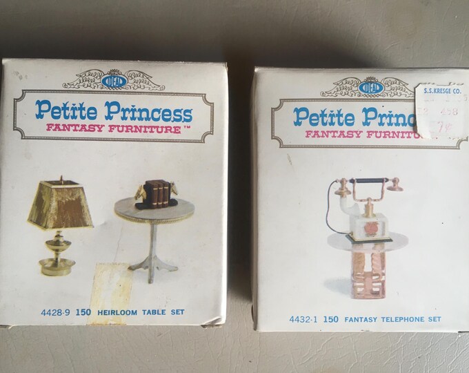 Princess Patti '60s Dollhouse Furniture Lot, Fantasy Telephone Set ...