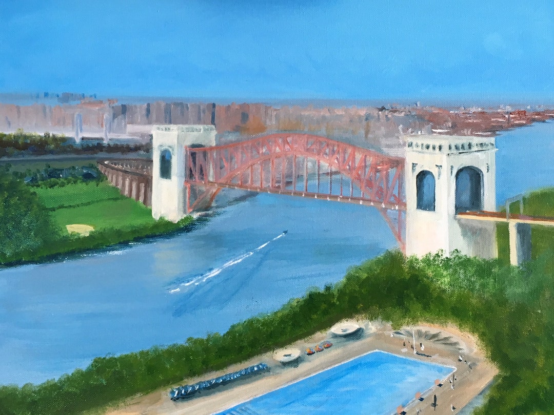 Hellgate Bridge From Above Astoria Park ***COMMISSIONED*** - Etsy